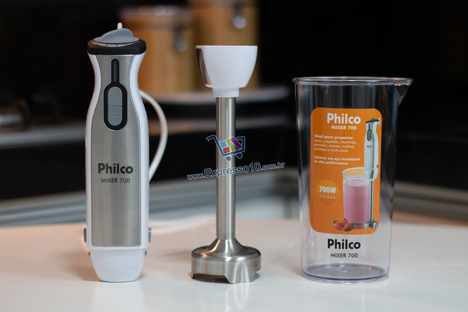 Mixer Philco Inox 700W Controle Eletrônico de velocidade + Turbo com ...