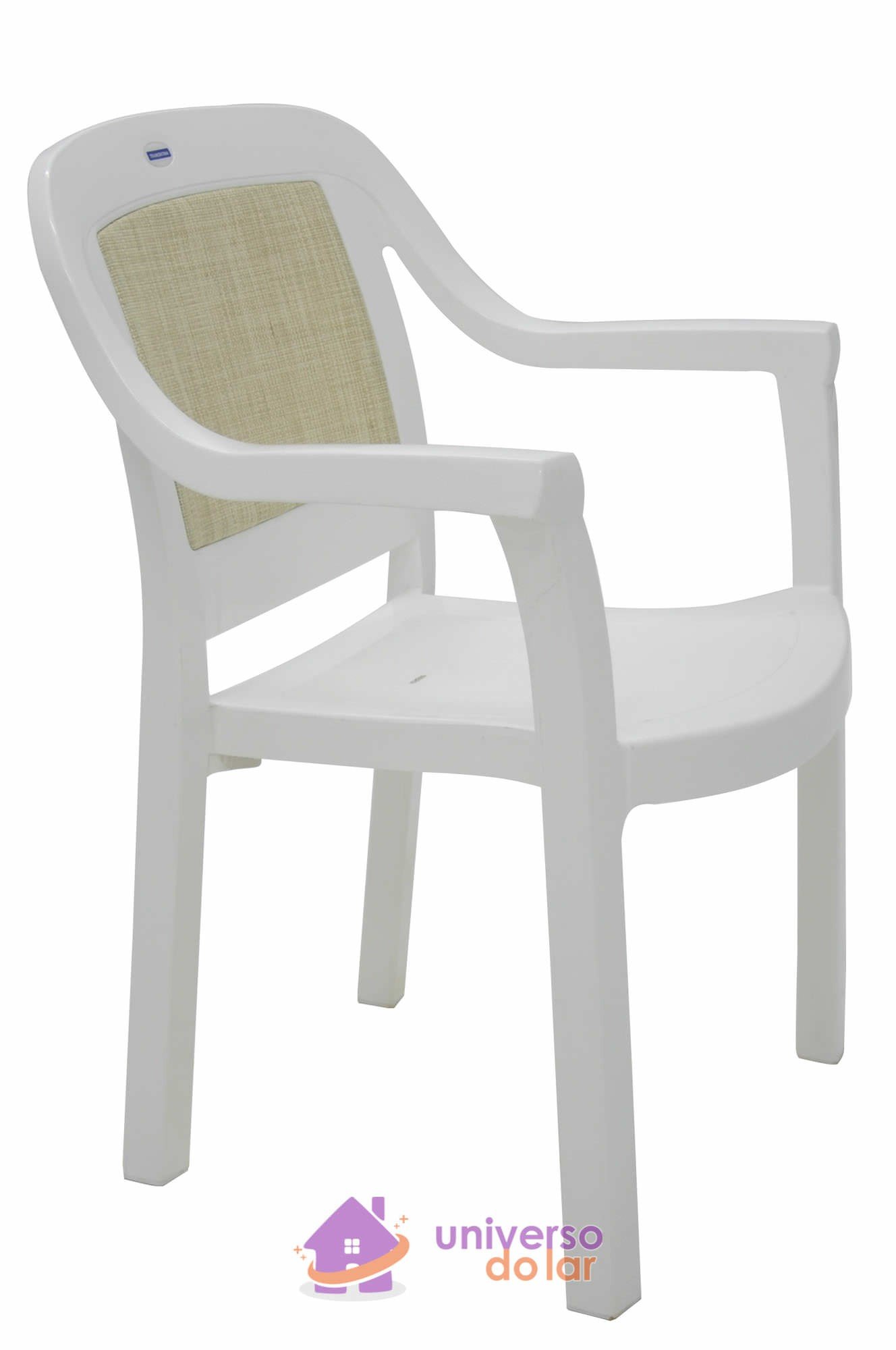 Poltrona Miami Com Tela Bege/branca - Tramontina - 92233110