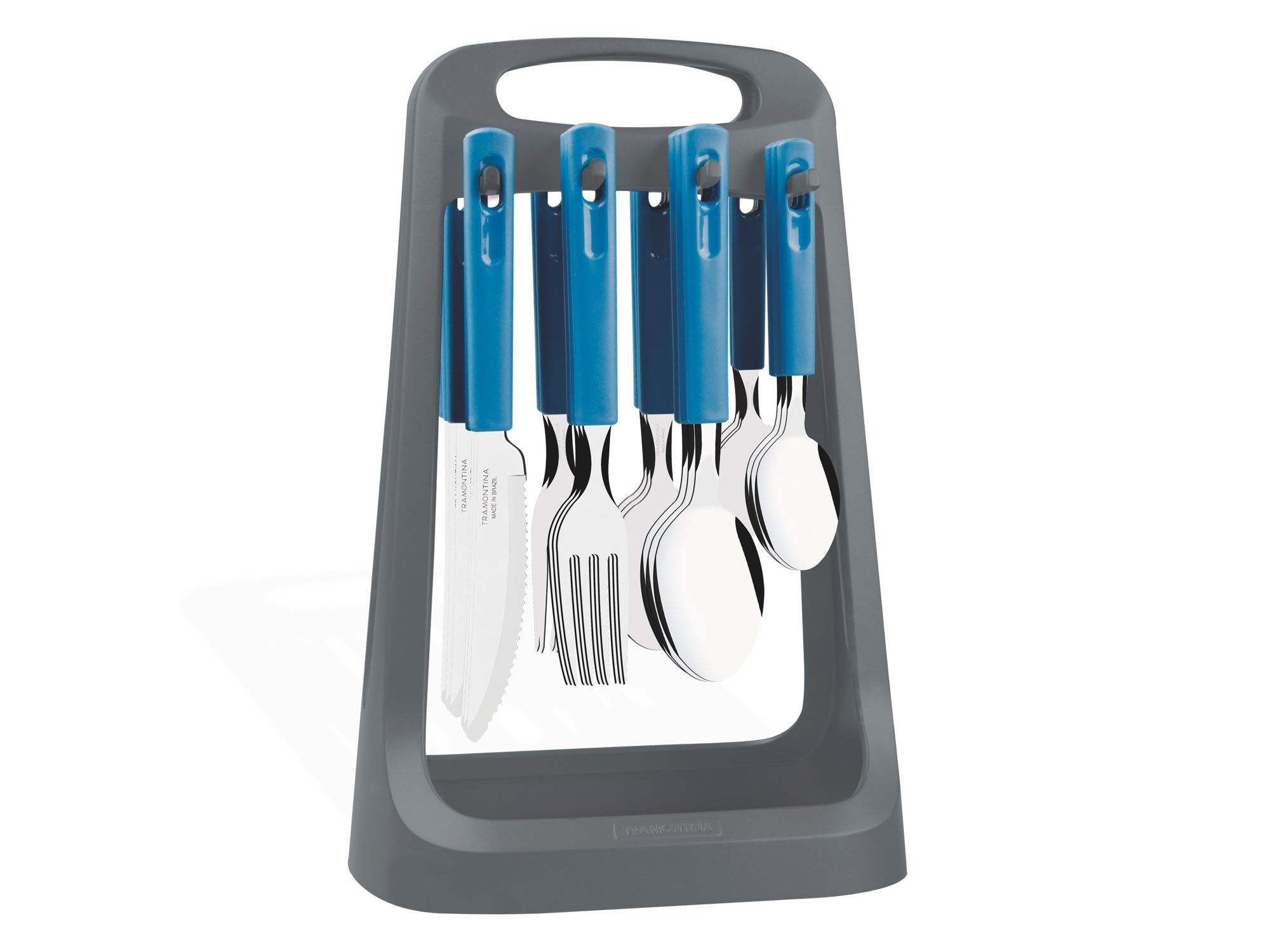 Faqueiro Tramontina Oasis com Lâminas em Aço Inox e Cabos de ...