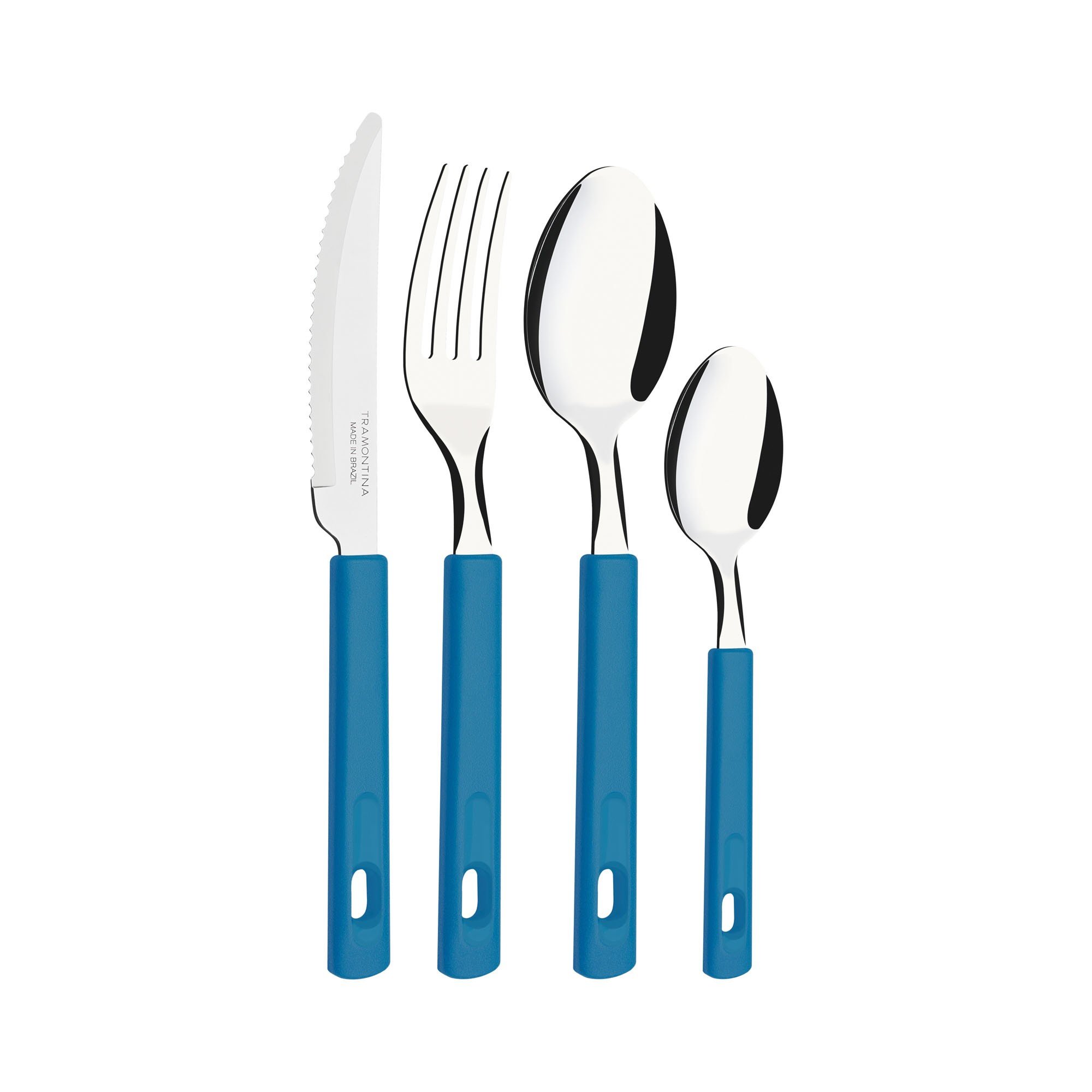 Faqueiro Tramontina Oasis com Lâminas em Aço Inox e Cabos de ...